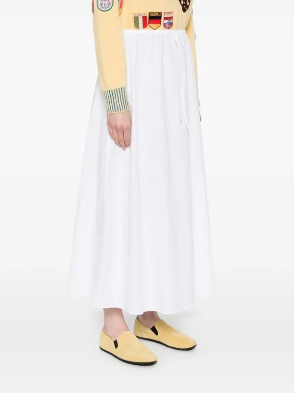 Matteau Organic Cotton A-line Skirt - White