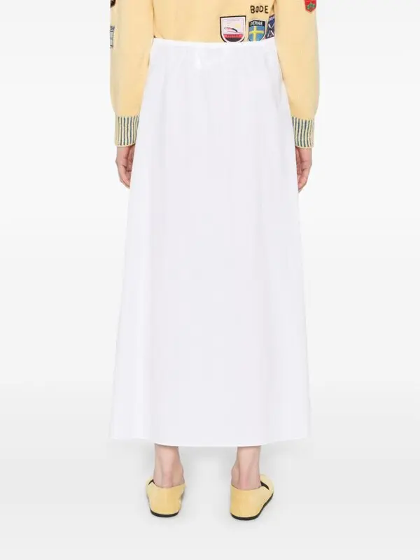 Matteau Organic Cotton A-line Skirt - White