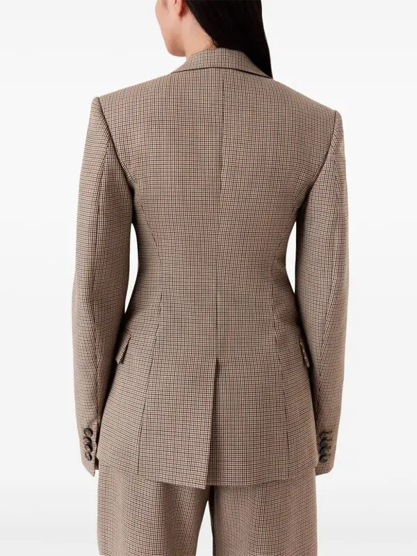Stella McCartney Checkered Blazer - Brown