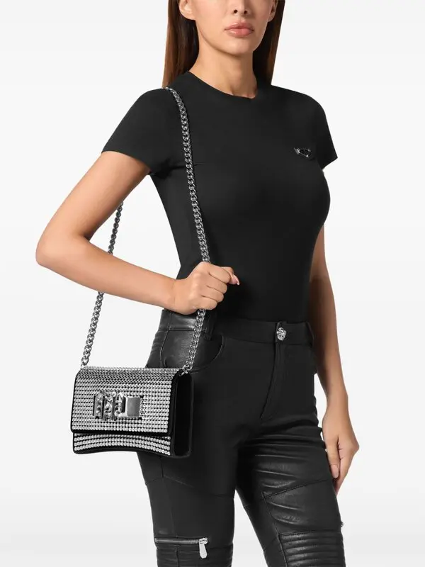 Philipp Plein Crystal Embellished Shoulder Bag
