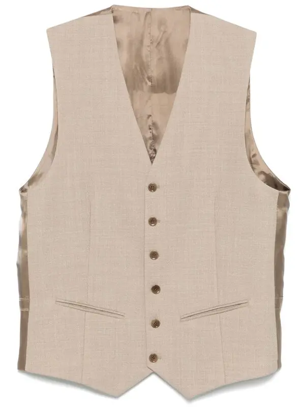 FURSAC Mélange-effect Virgin Wool Waistcoat