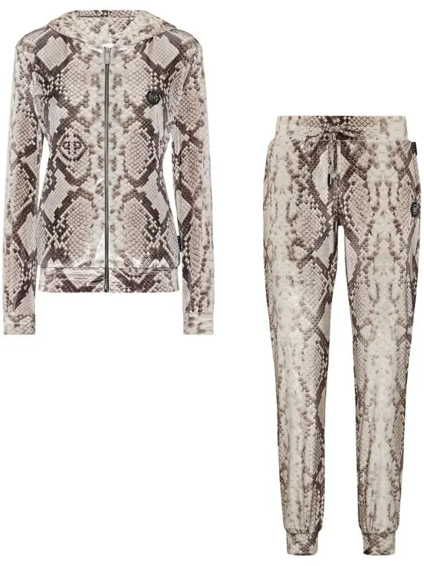 Philipp Plein Python-print Tracksuit Set