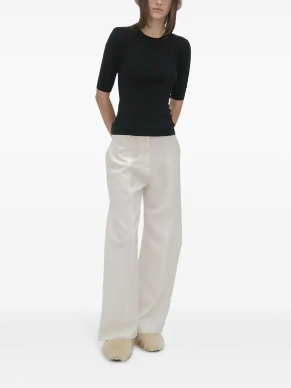 Rosetta Getty Ribbed Short-sleeved T-shirt