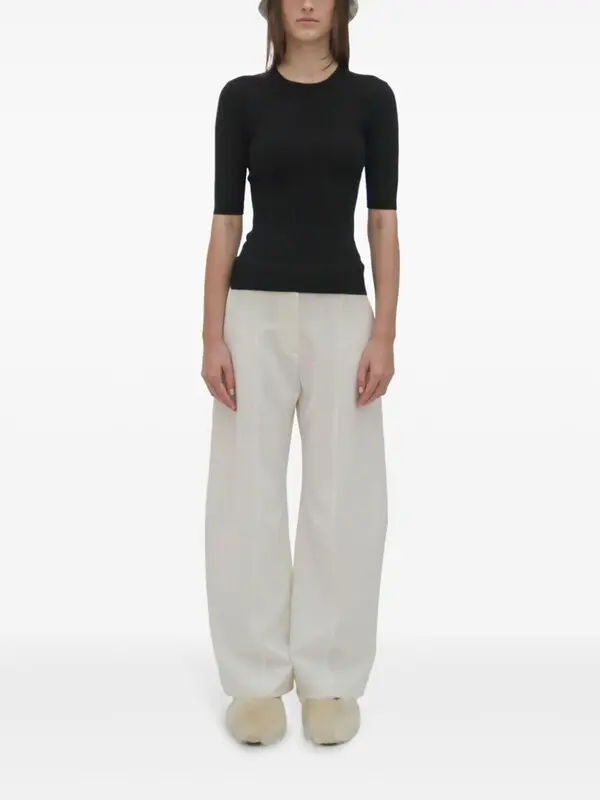Rosetta Getty Ribbed Short-sleeved T-shirt