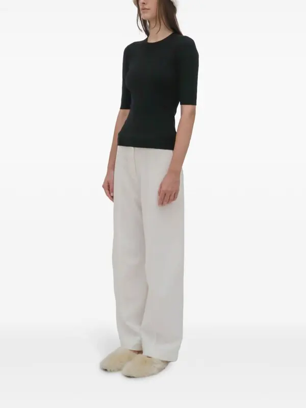 Rosetta Getty Ribbed Short-sleeved T-shirt