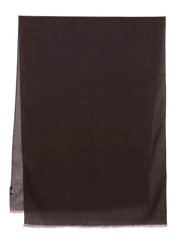 BARBA NAPOLI Fringed Scarf - Brown