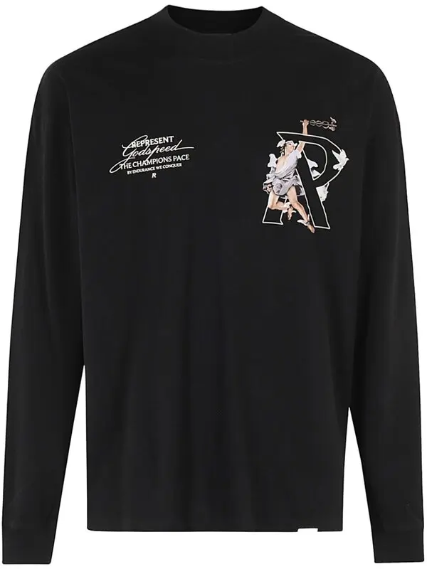 Represent Hermes T-Shirt - Black | Editorialist