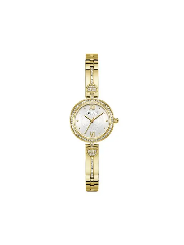 Guess Crystal Quartz 27mm Watch - White