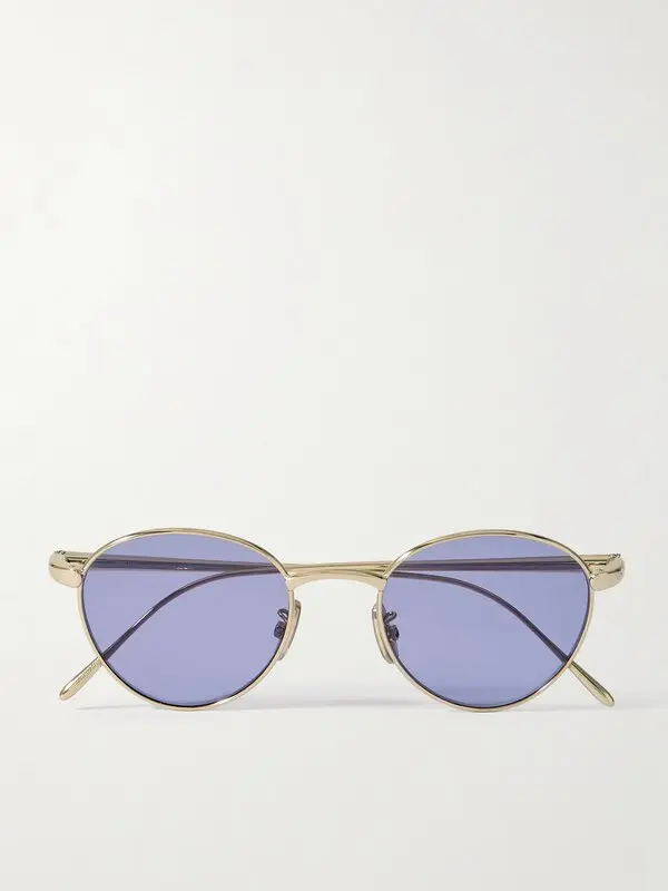Loewe Round-frame Sunglasses - Gold