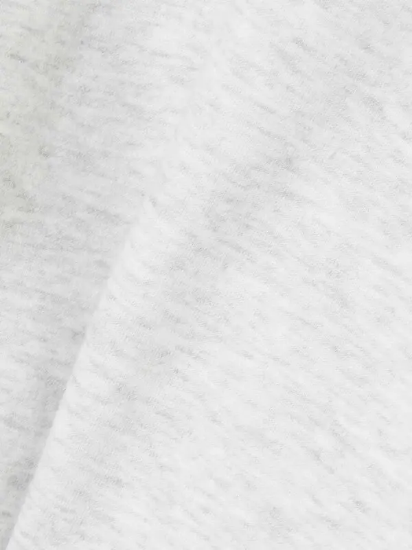 SKIMS Cropped Cotton-blend Jersey Half-zip Sweater