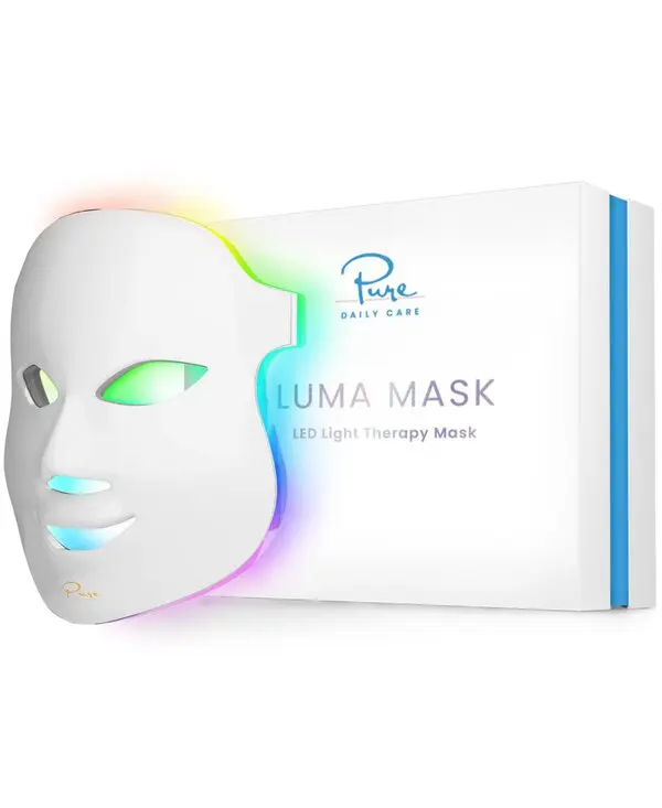 PURE DAILY CARE Luma Mask Led Skin Therapy Home Skin Rejuvenation & Anti-aging Light Therapy 7 Color Led Facial Skin Care - White