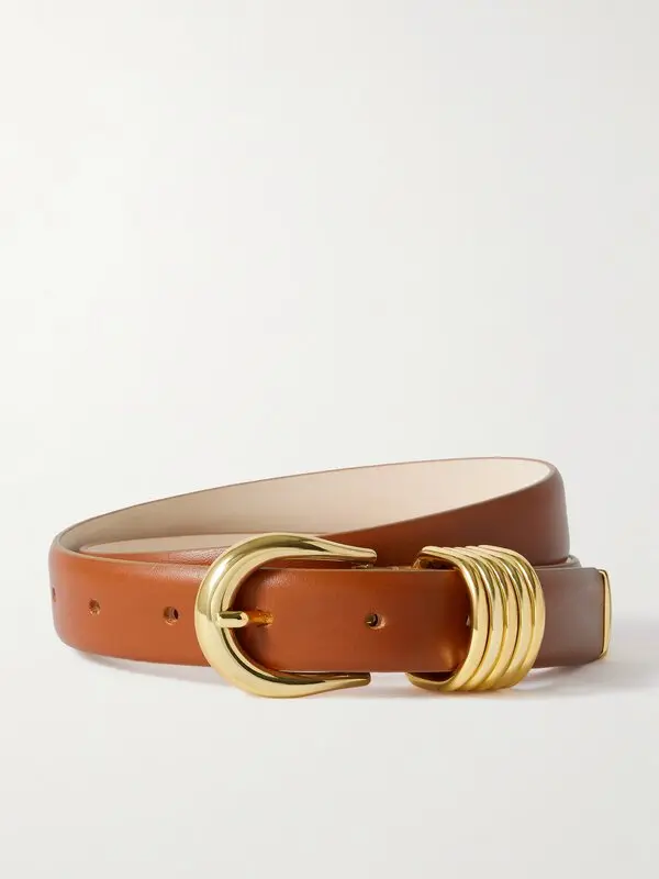 DEHANCHE Hollyhock Leather Belt - Brown