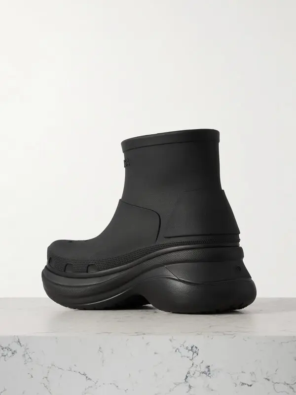 Balenciaga Crocs Platform Ankle Boots