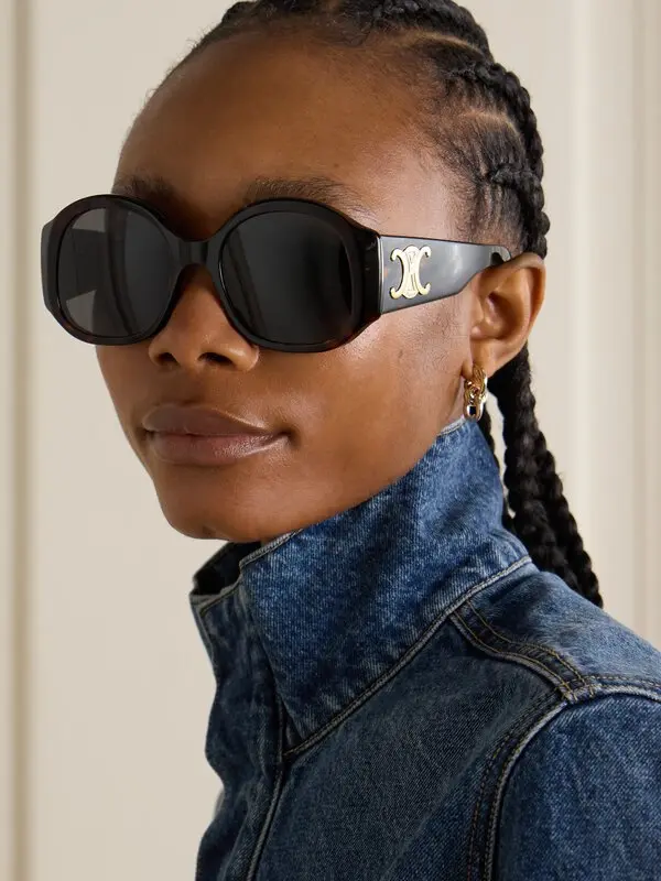 Celine Maxi Triomphe Sunglasses - Tortoiseshell