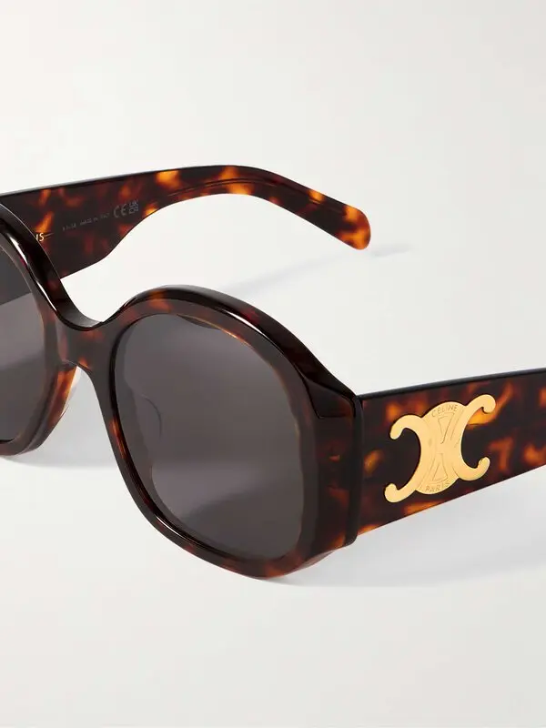 Celine Maxi Triomphe Sunglasses - Tortoiseshell