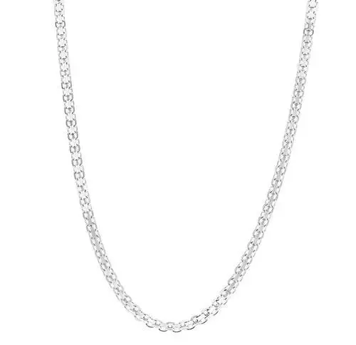 DONATELLO GIAN Sterling Mesh Link Necklace - Silver