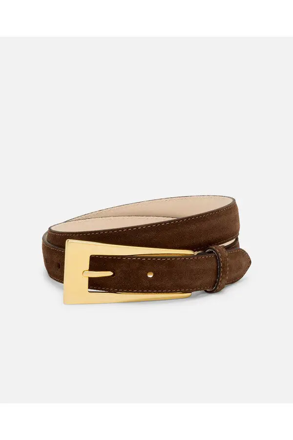 AUREUM No. 10 Suede Belt - Gold
