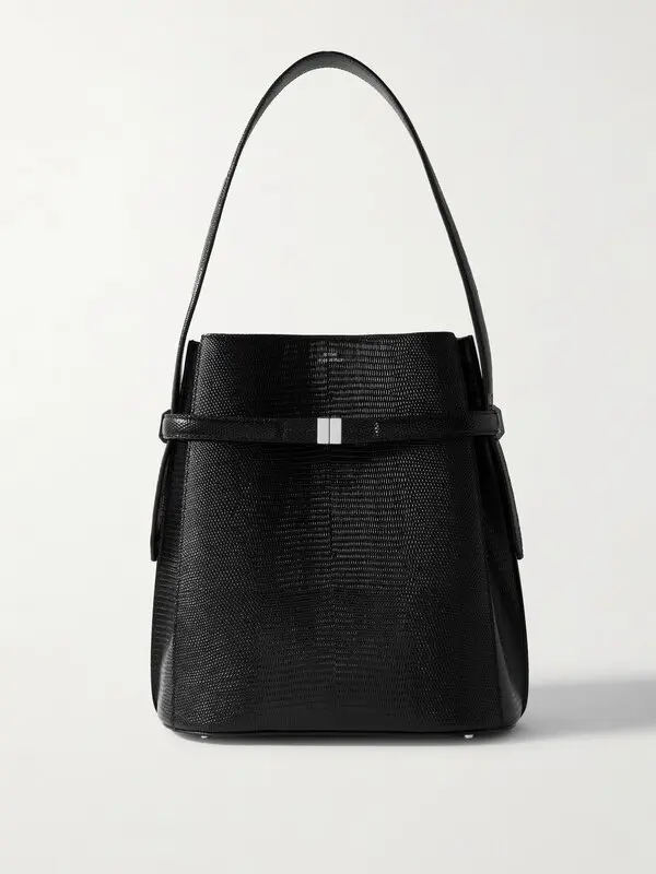 TOTÊME - TOTEME Belted Lizard-effect Leather Tote