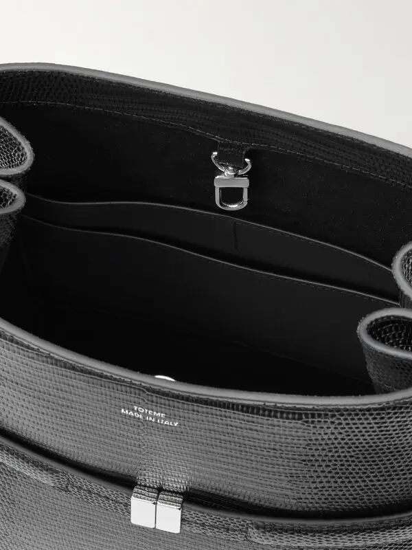 TOTÊME - TOTEME Belted Lizard-effect Leather Tote