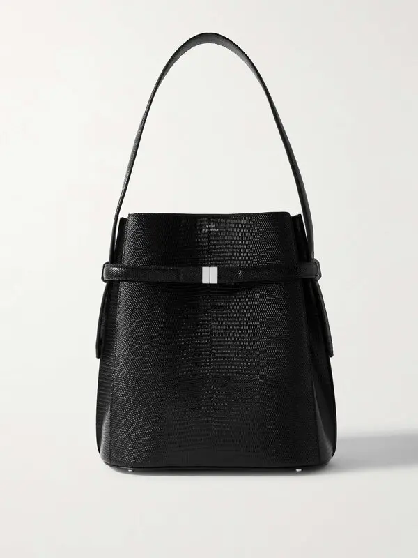 TOTÊME - TOTEME Belted Lizard-effect Leather Tote