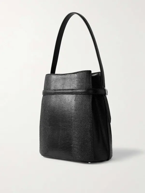TOTÊME - TOTEME Belted Lizard-effect Leather Tote