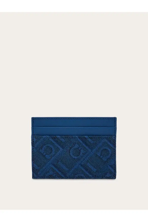 FERRAGAMO Credit Card Holder - Denim