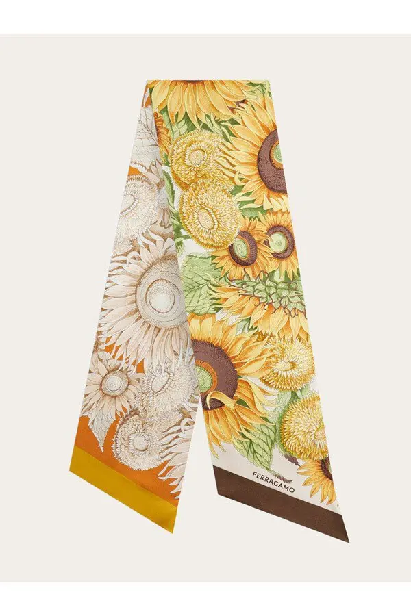 FERRAGAMO Sunflower Print Bandeau - Natural