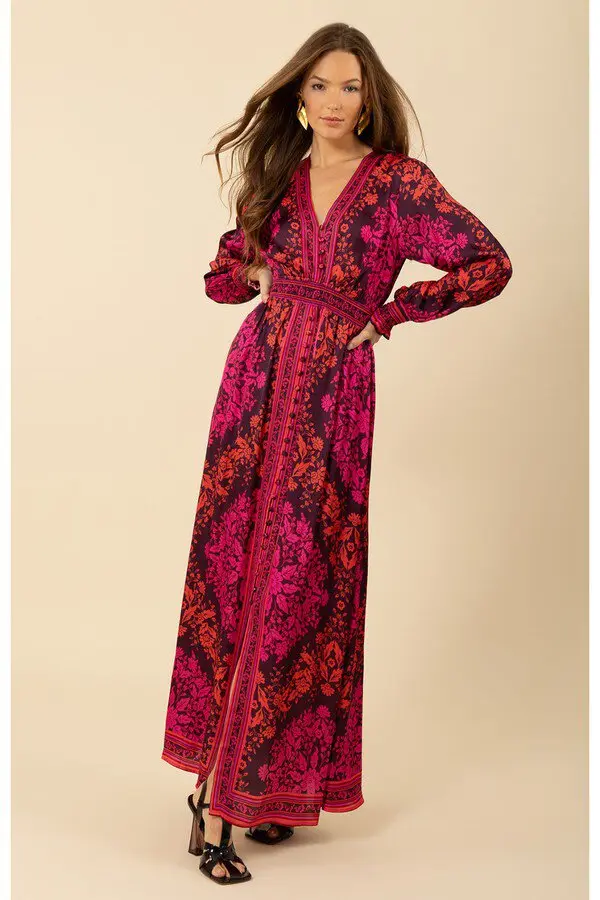 Hale Bob Sierra Maxi Dress - Pink