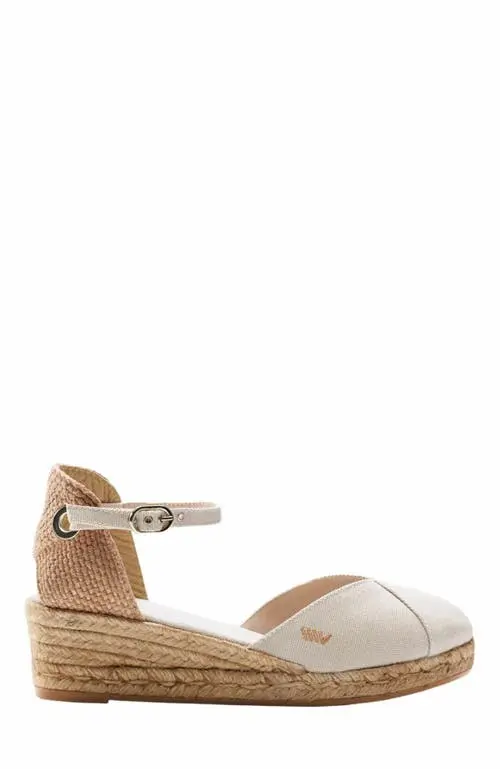 VISCATA Pubol Canvas Espadrille Wedges - Beige