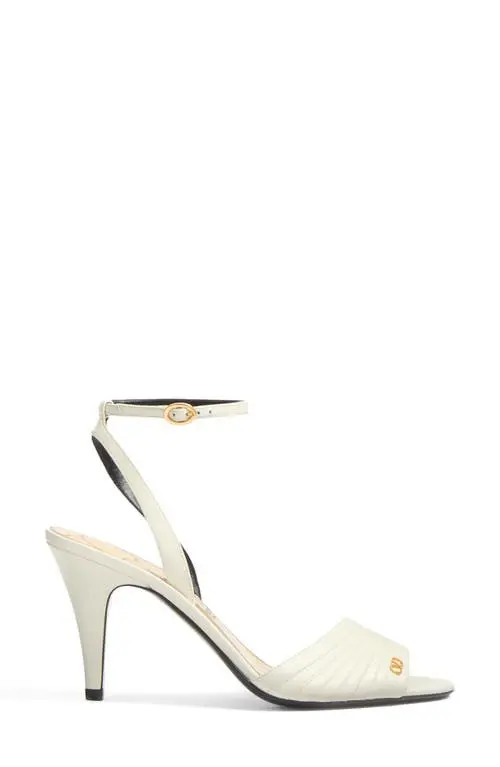 Valentino Garavani Ladycrush Ankle Strap Sandal - Ivory