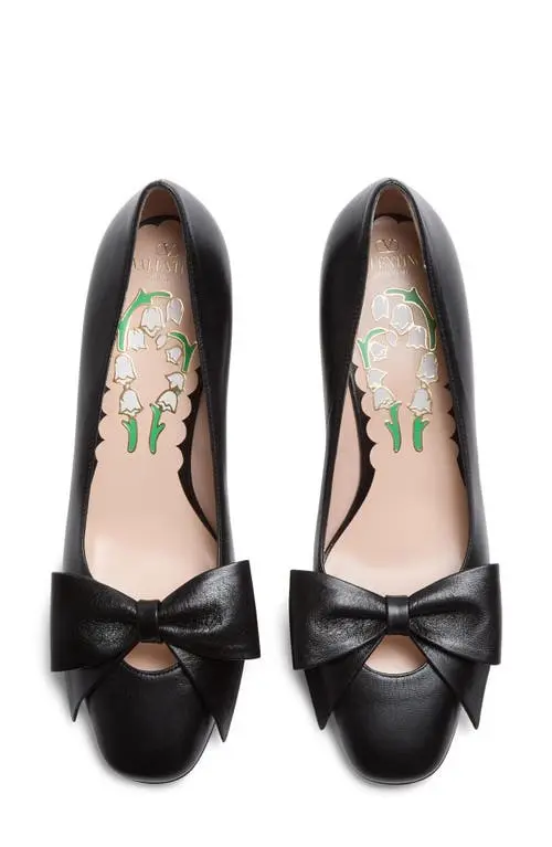 Valentino Garavani Bow Detailing Pumps - Black