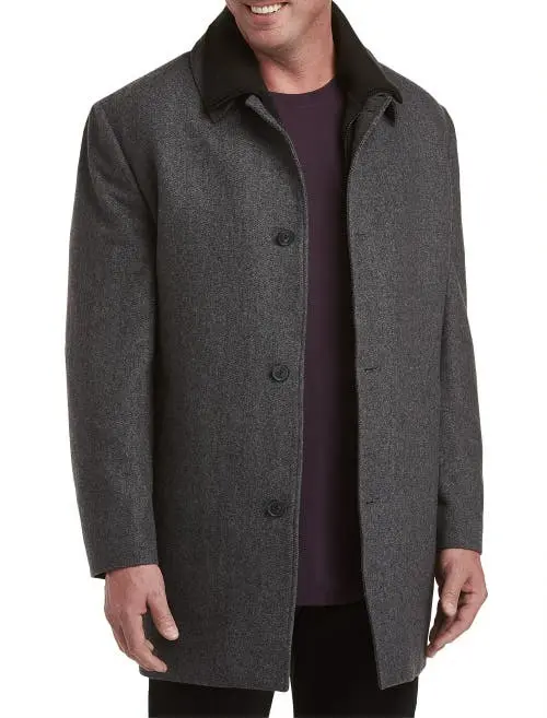 Calvin Klein Herringbone Zale Overcoat