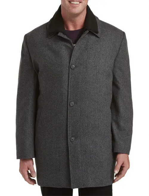Calvin Klein Herringbone Zale Overcoat
