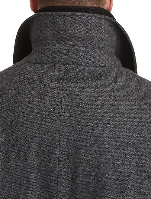 Calvin Klein Herringbone Zale Overcoat