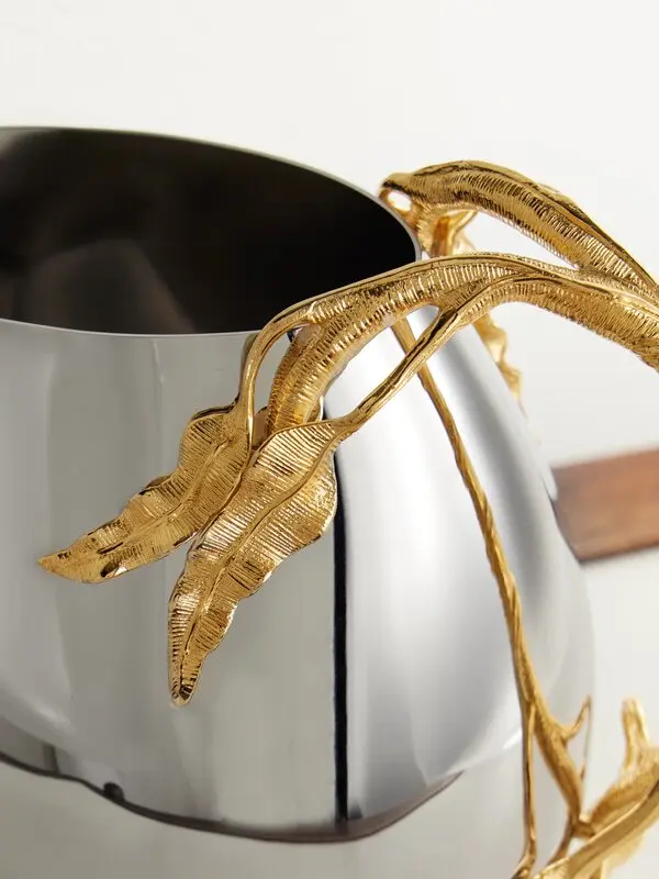 L'Objet Fern Stainless Steel And Gold-plated Pitcher