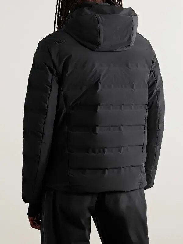 Aztech Mountain Nuke Suit Quilted Hooded Down Ski Jacket - Black
