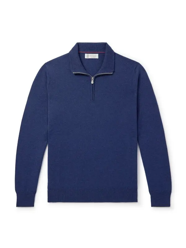 Brunello Cucinelli Cashmere Half-zip Sweater