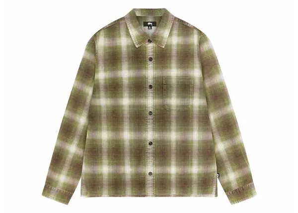 StÜssy Rocco Flannel Plaid Shirt - Green