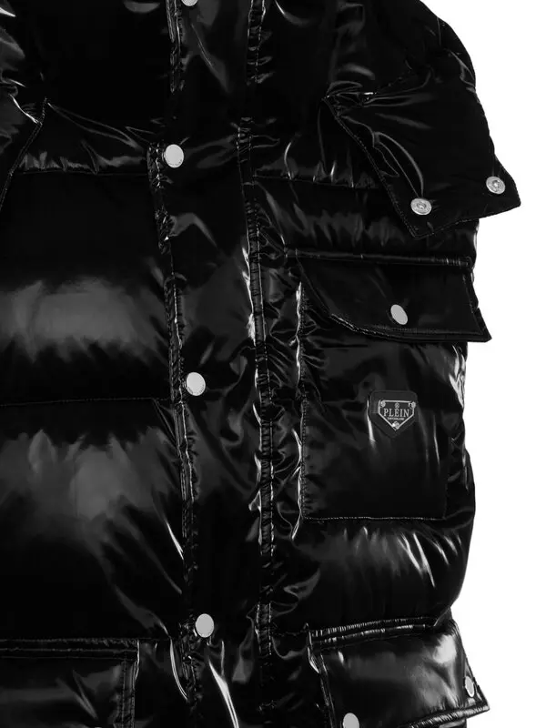Philipp Plein Puffer Gilet - Black