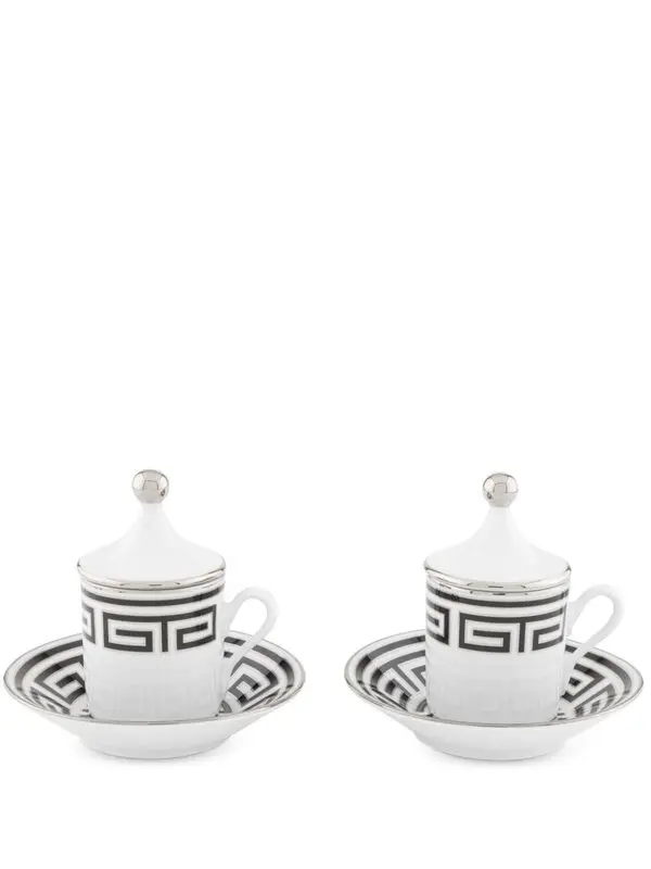 GINORI 1735 Labirinto Coffee Set - Black