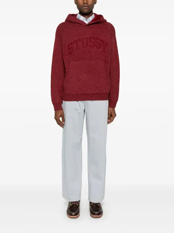 StÜssy Patch Knitted Hoodie