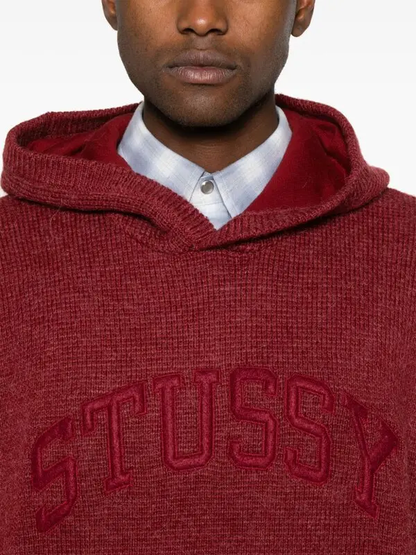 StÜssy Patch Knitted Hoodie