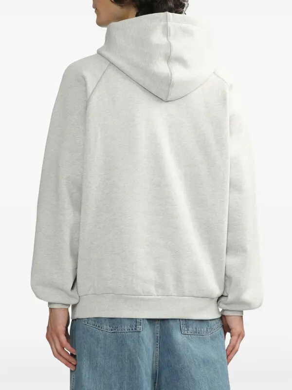 Sunnei Logo-embroidered Hoodie - Grey