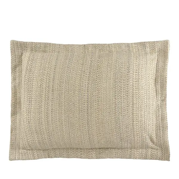 DEA LUXURY LINENS Dea Palm Beach Boucle Standard Sham - Pearl Grey