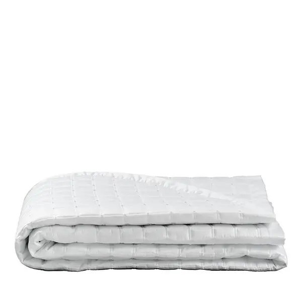 DEA LUXURY LINENS Dea Palm Beach Minerva Coverlet, Queen - White