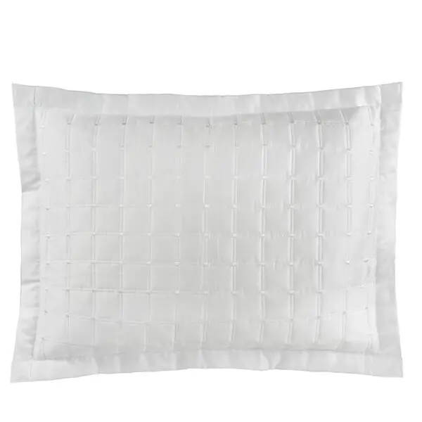 DEA LUXURY LINENS Dea Palm Beach Minerva Standard Sham - White