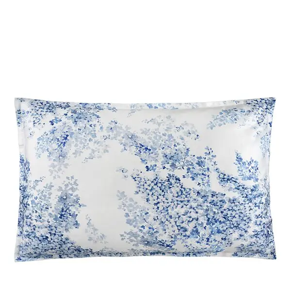 DEA LUXURY LINENS Dea Palm Beach Glicine Floral Print King Sham - Iceblue