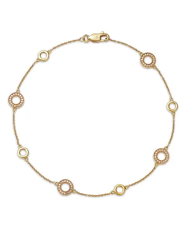 Bloomingdale'S Diamond Circle Bracelet In 14k Yellow - Gold