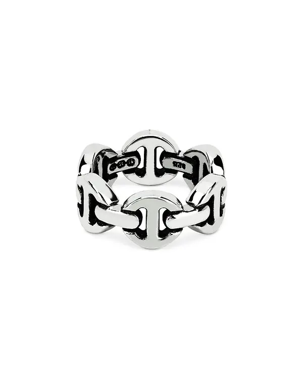 Hoorsenbuhs Sterling Brute Classic Tri Link Ring - Silver