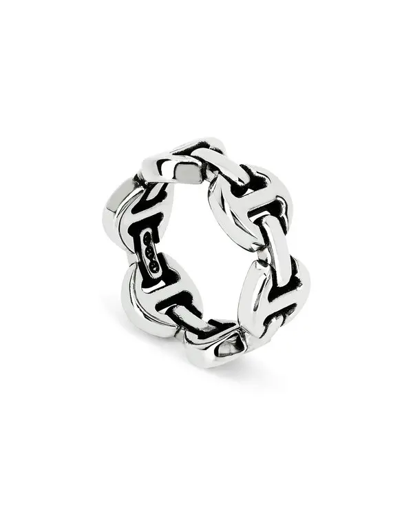 Hoorsenbuhs Sterling Brute Classic Tri Link Ring - Silver